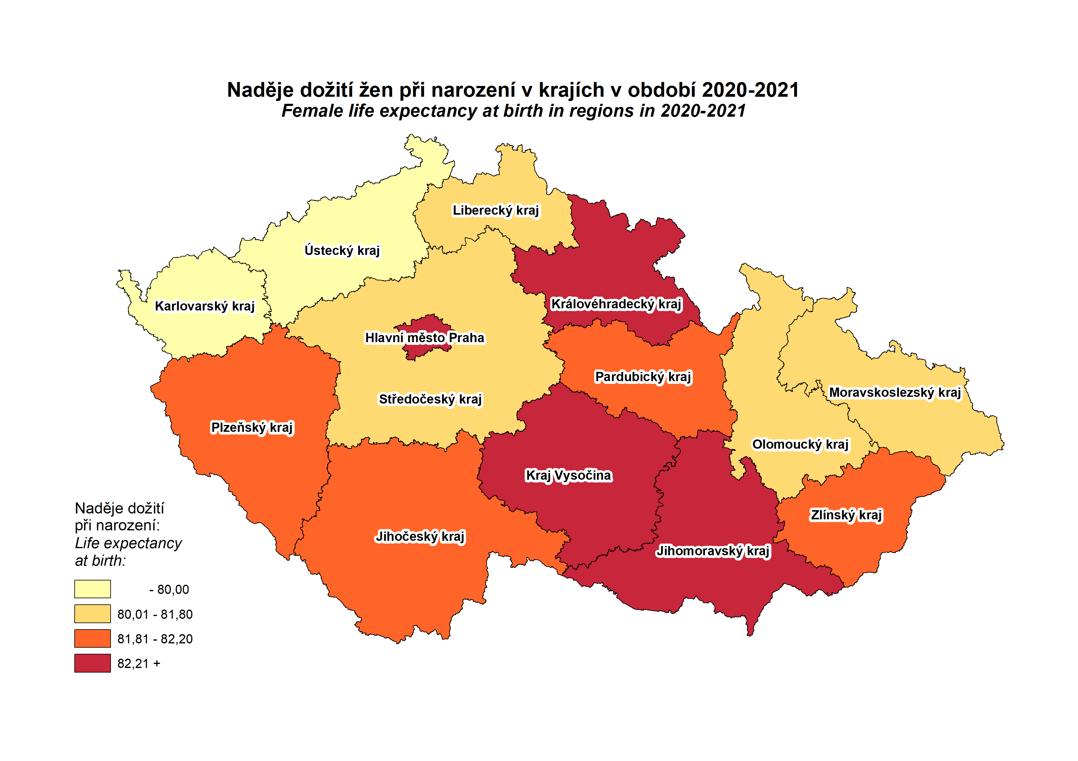 Life Tables for the Czech Republic, Cohesion Regions, and Regions ...