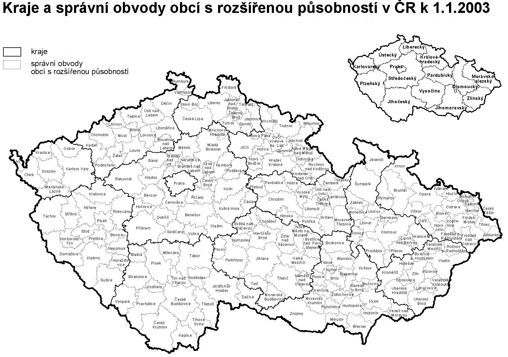 Správní obvody obcí s rozšířenou působností – Moravskoslezský kraj ...